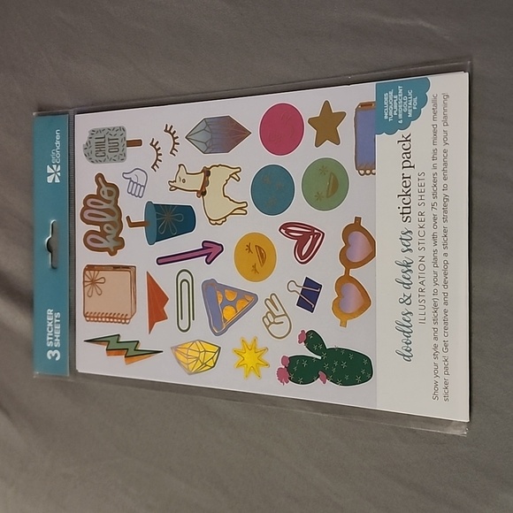 Erin Condren | Design | Erin Conadren Doodles Desk Set Sticker Pack ...